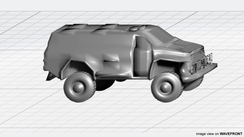Armored Car - 1st WIN 3D Model in Transport 3DExport
