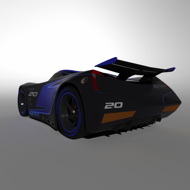 jackson storm 3D Model in Cartoon 3DExport