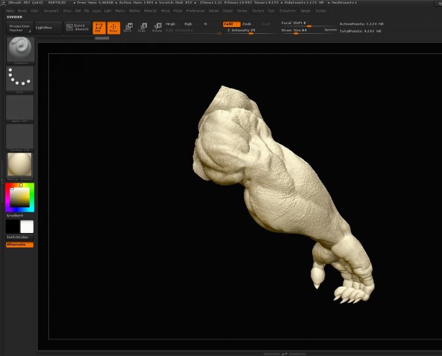 reptiliano - reptiloide 3D Print Model in Monsters & Creatures 3DExport
