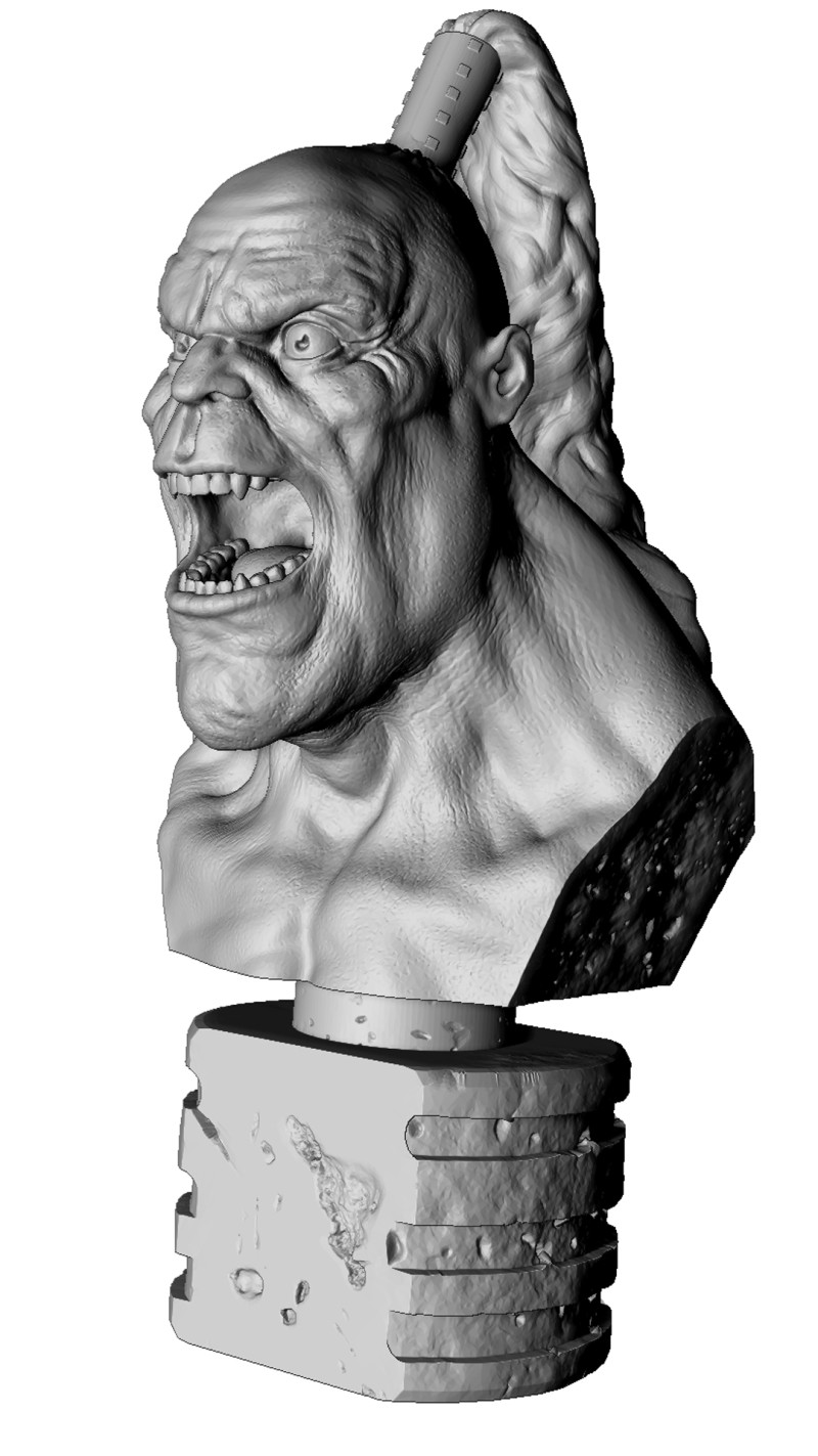Goro bust for 3d print 3D Print Model in Monsters & Creatures 3DExport