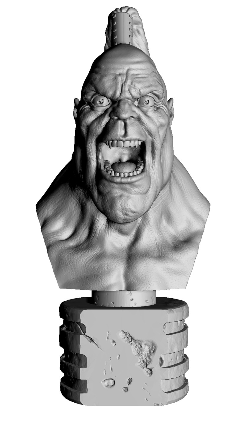 Goro bust for 3d print 3D Print Model in Monsters & Creatures 3DExport