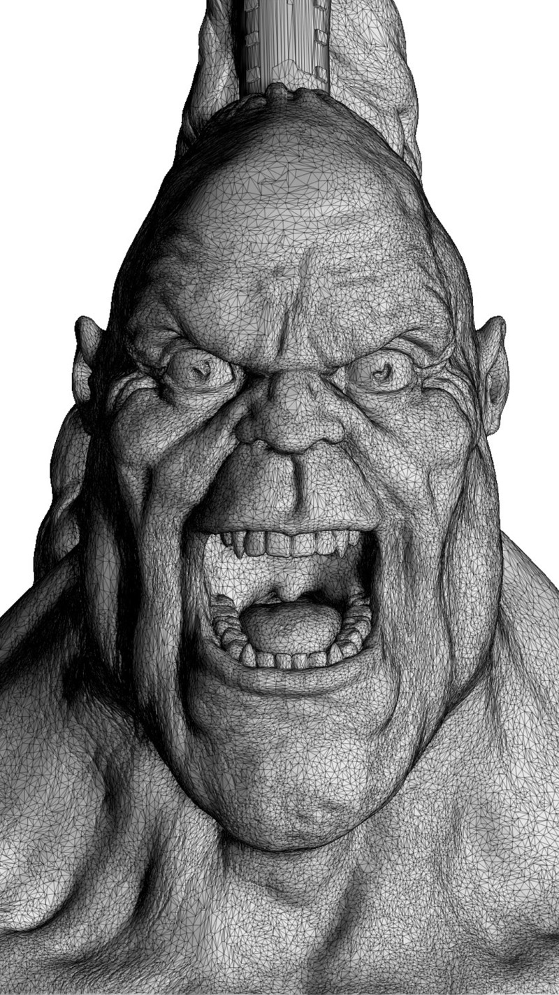 Goro bust for 3d print 3D Print Model in Monsters & Creatures 3DExport
