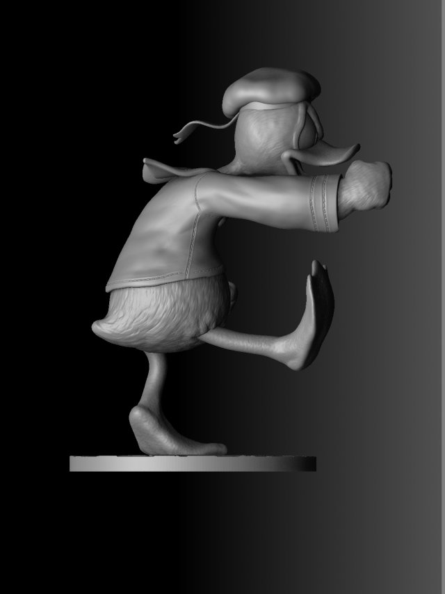 donald angry 3D Model in Cartoon 3DExport