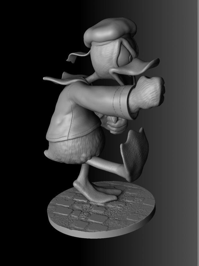 donald angry 3D Model in Cartoon 3DExport