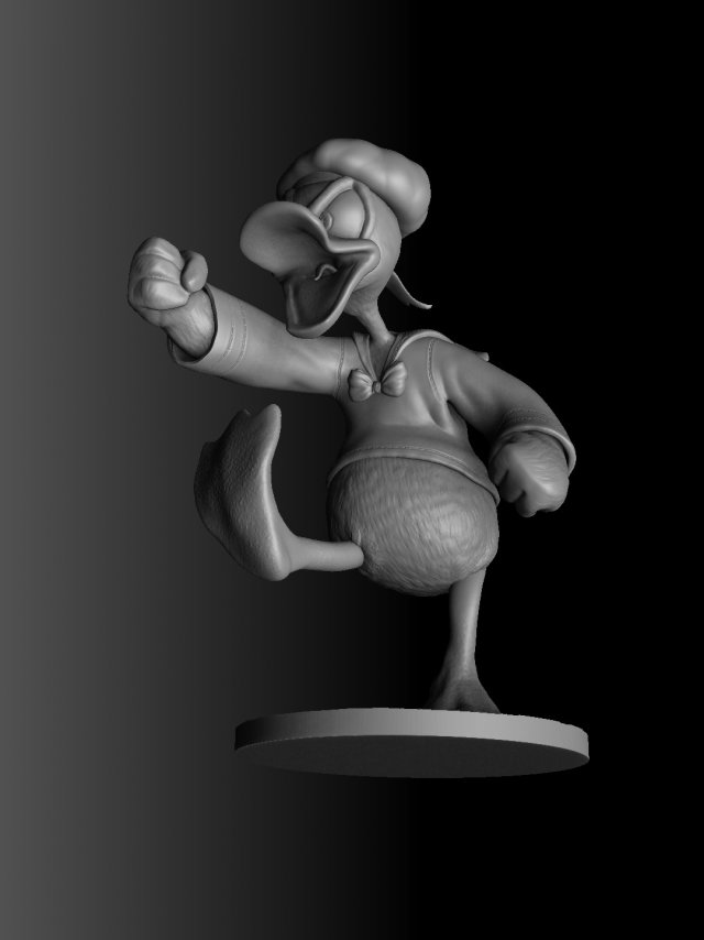 donald angry 3D Model in Cartoon 3DExport