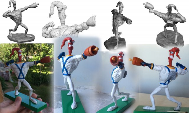 Earthworm jim stl 3d printable 3D Print Model in Monsters & Creatures ...