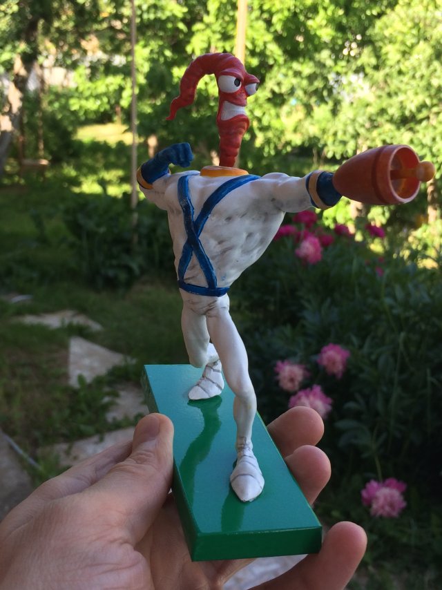 Earthworm jim stl 3d printable 3D Print Model in Monsters & Creatures ...