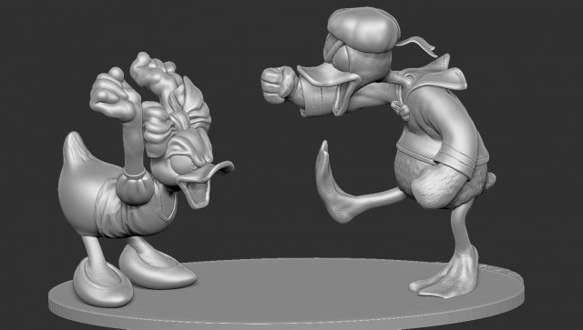 Daisy and Donald duck stl 3D Print Model in Toys 3DExport