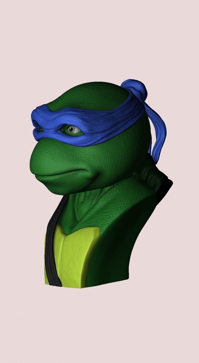 TURTLES NINJA 1990 FOR 3D PRINT BUSTS 3D Print Model in Monsters ...