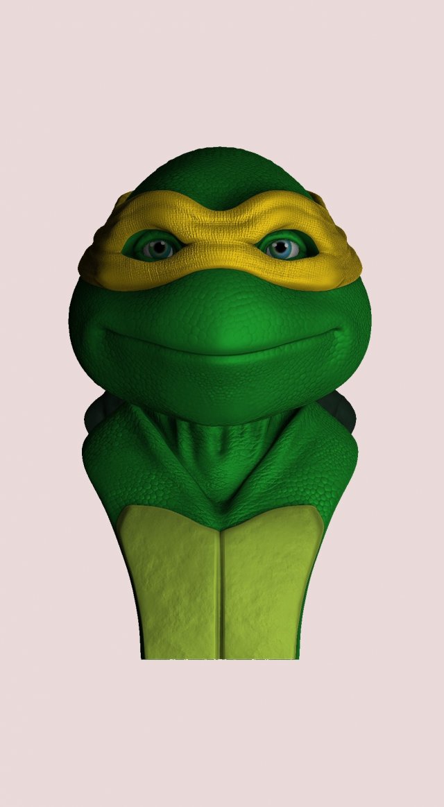 TURTLES NINJA 1990 FOR 3D PRINT BUSTS 3D Print Model in Monsters ...