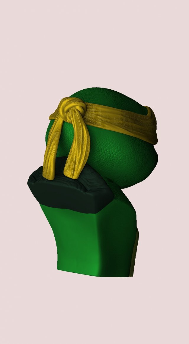 TURTLES NINJA 1990 FOR 3D PRINT BUSTS 3D Print Model in Monsters ...