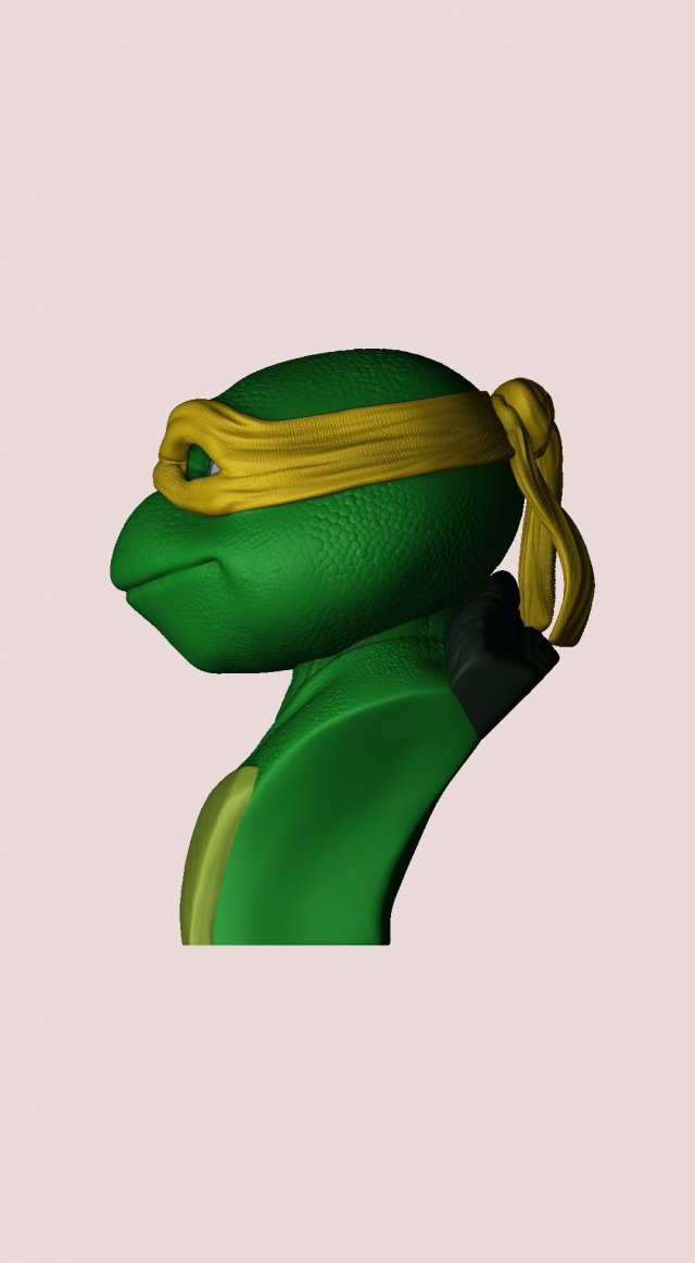 TURTLES NINJA 1990 FOR 3D PRINT BUSTS 3D Print Model in Monsters ...