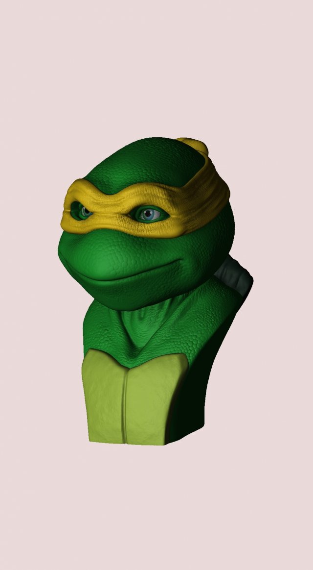 TURTLES NINJA 1990 FOR 3D PRINT BUSTS 3D Print Model in Monsters ...