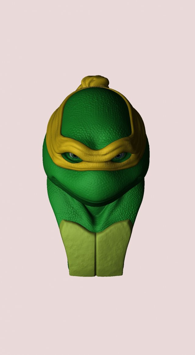 TURTLES NINJA 1990 FOR 3D PRINT BUSTS 3D Print Model in Monsters ...