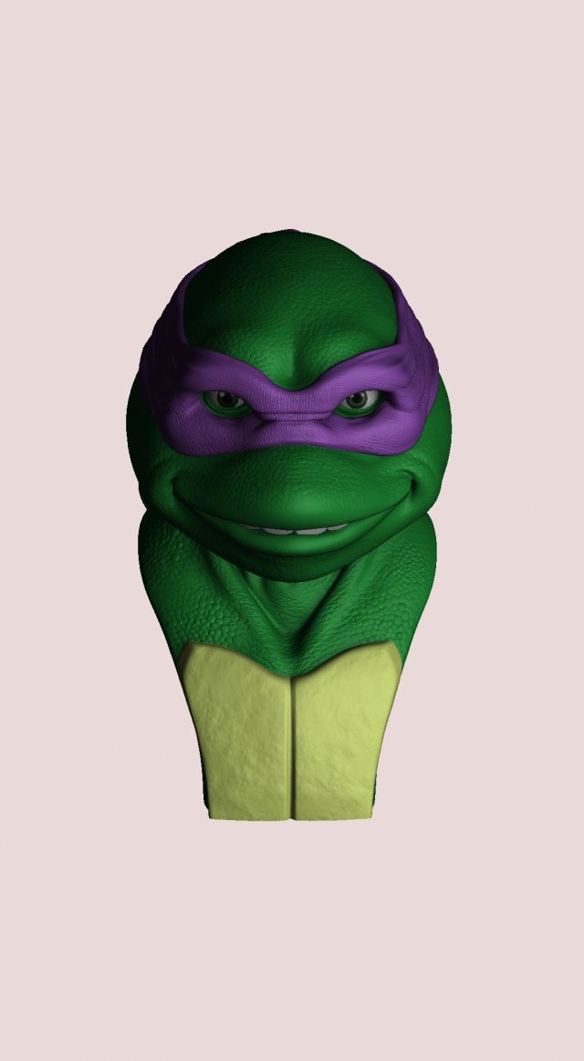TURTLES NINJA 1990 FOR 3D PRINT BUSTS 3D Print Model in Monsters ...