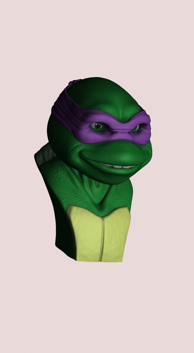TURTLES NINJA 1990 FOR 3D PRINT BUSTS 3D Print Model in Monsters ...