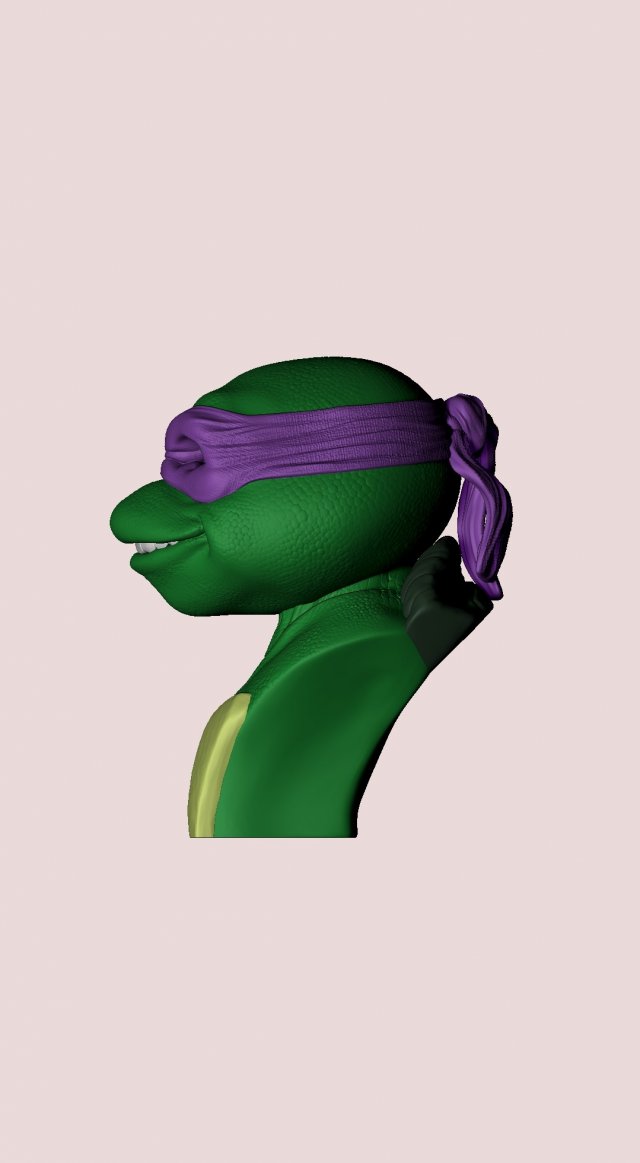 TURTLES NINJA 1990 FOR 3D PRINT BUSTS 3D Print Model in Monsters ...