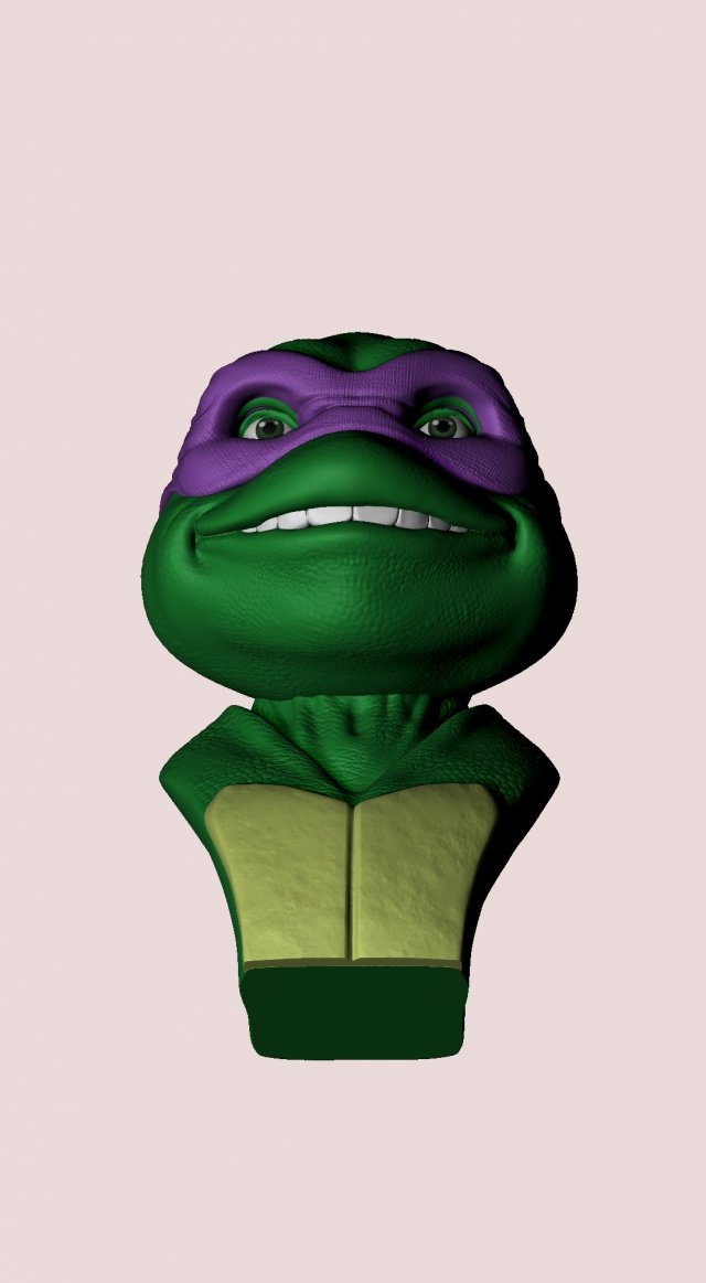 TURTLES NINJA 1990 FOR 3D PRINT BUSTS 3D Print Model in Monsters ...