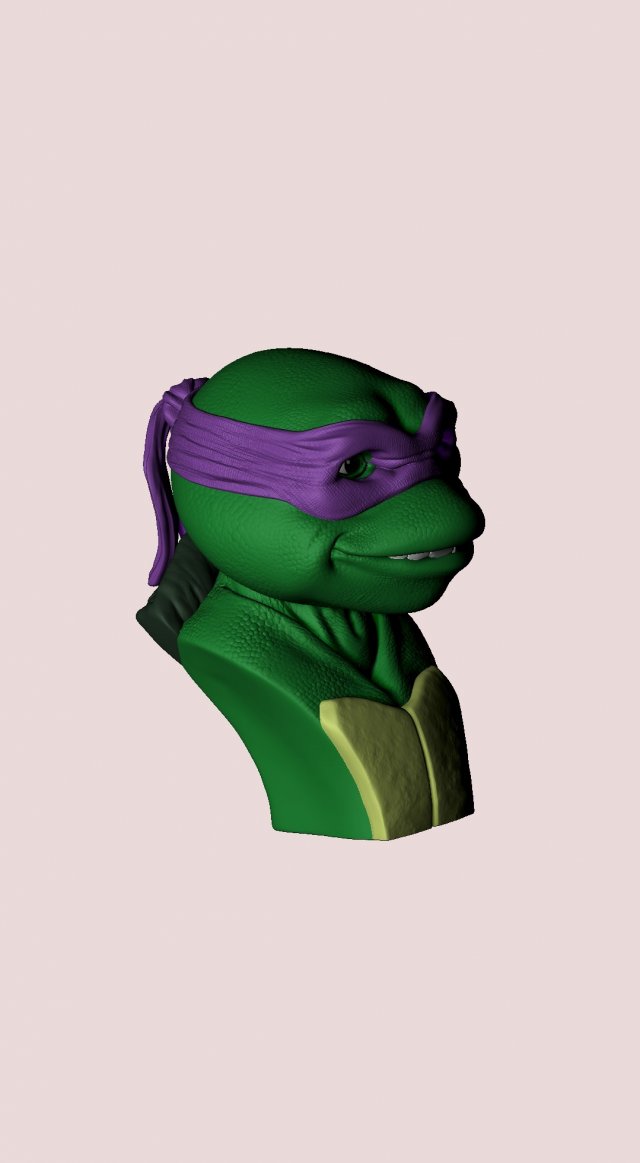 TURTLES NINJA 1990 FOR 3D PRINT BUSTS 3D Print Model in Monsters ...