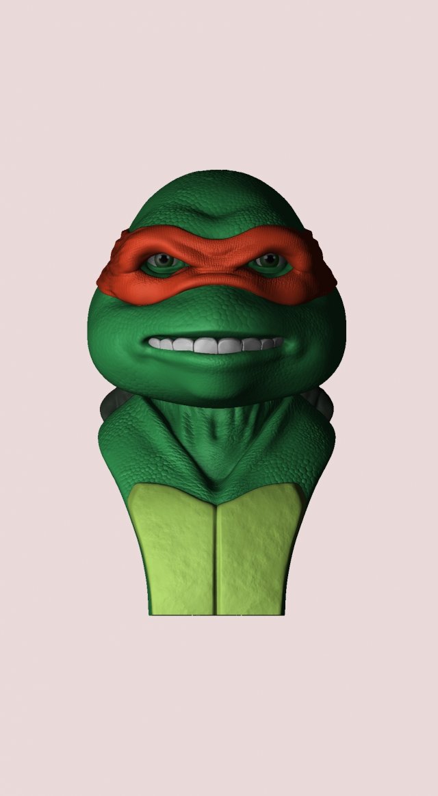 TURTLES NINJA 1990 FOR 3D PRINT BUSTS 3D Print Model in Monsters ...