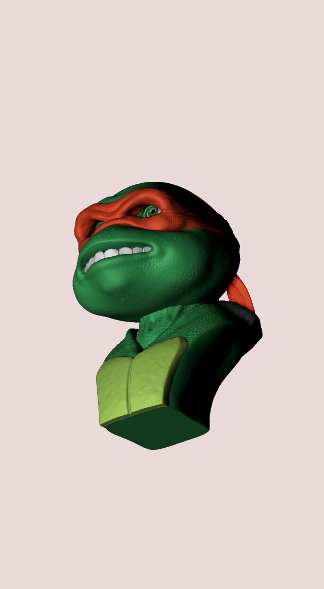 TURTLES NINJA 1990 FOR 3D PRINT BUSTS 3D Print Model in Monsters ...