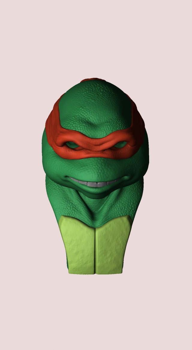 TURTLES NINJA 1990 FOR 3D PRINT BUSTS 3D Print Model in Monsters ...