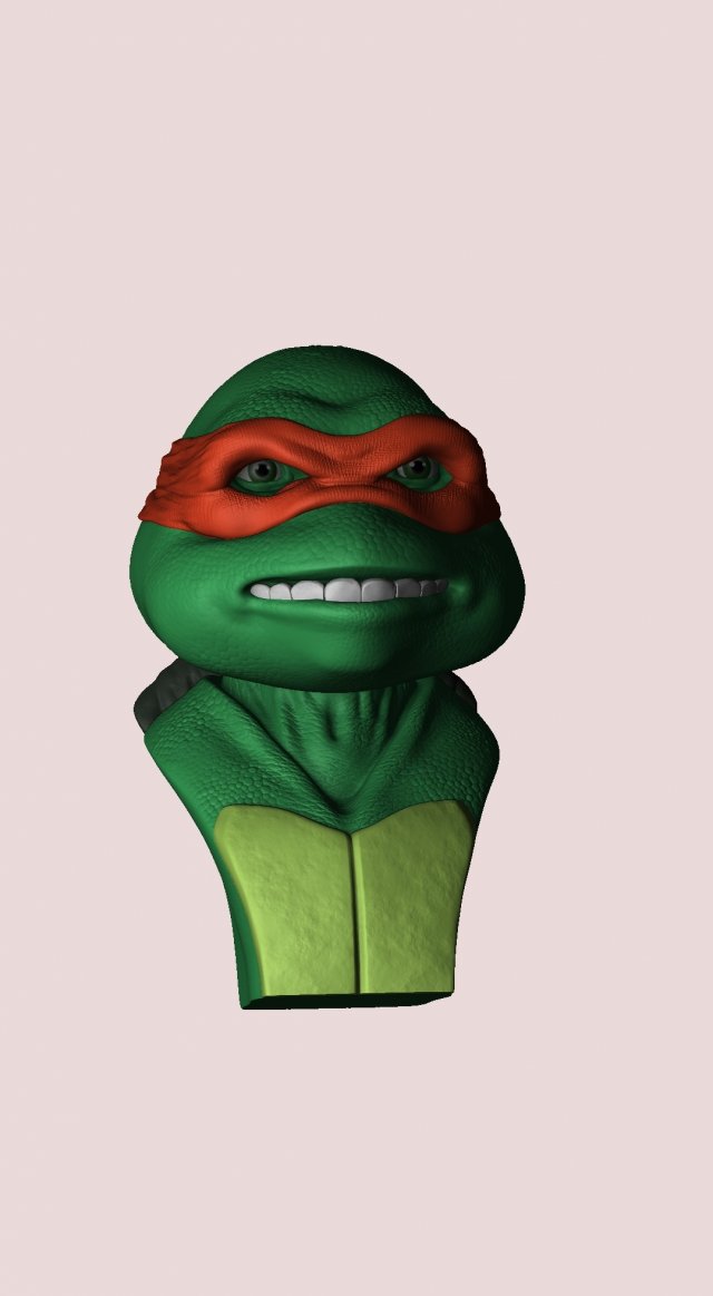 TURTLES NINJA 1990 FOR 3D PRINT BUSTS 3D Print Model in Monsters ...