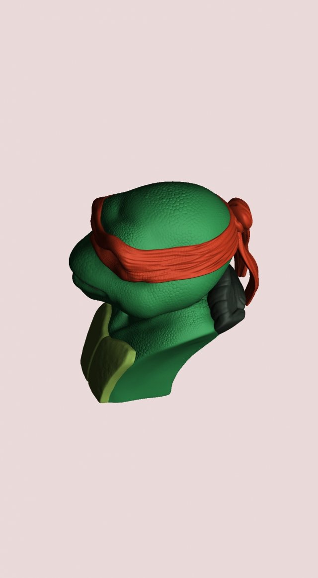 TURTLES NINJA 1990 FOR 3D PRINT BUSTS 3D Print Model in Monsters ...