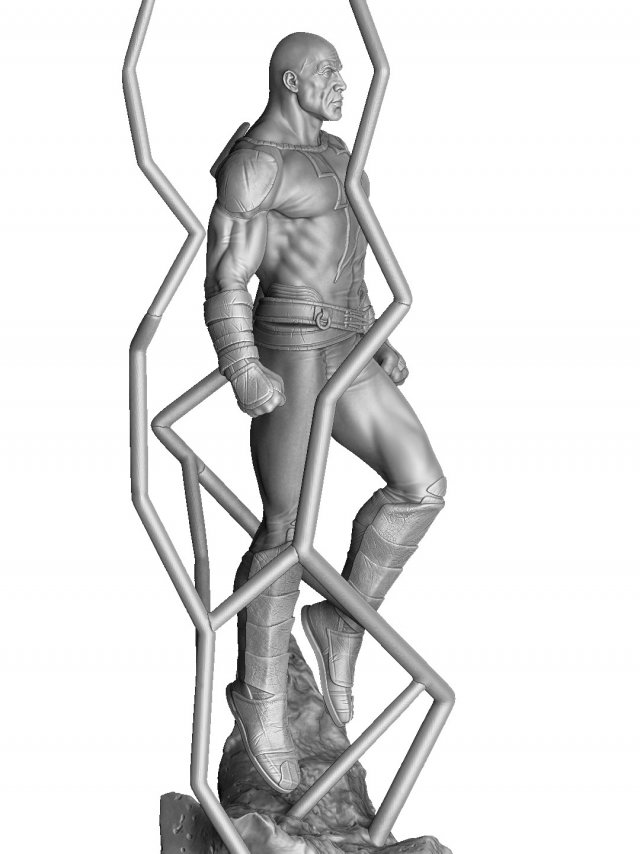 BLACK ADAM ASSEMBLE FOR 3D PRINT STL 3D Print Model in Man 3DExport