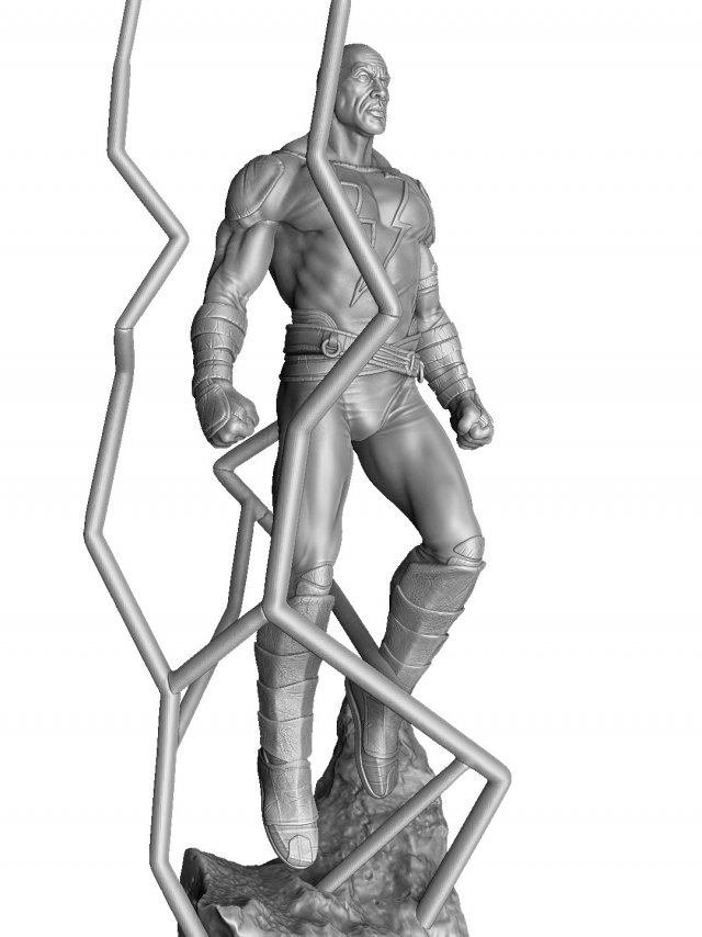 BLACK ADAM ASSEMBLE FOR 3D PRINT STL 3D Print Model in Man 3DExport