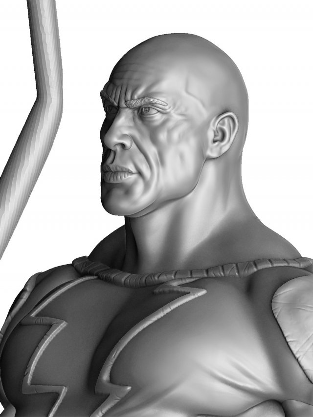 BLACK ADAM ASSEMBLE FOR 3D PRINT STL 3D Print Model in Man 3DExport