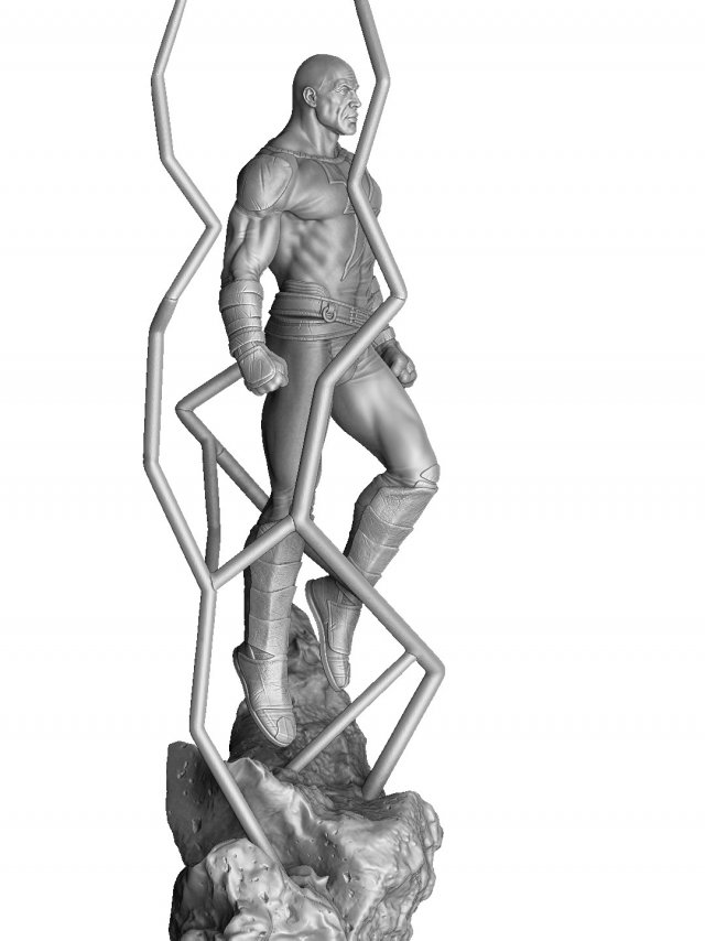 BLACK ADAM ASSEMBLE FOR 3D PRINT STL 3D Print Model in Man 3DExport