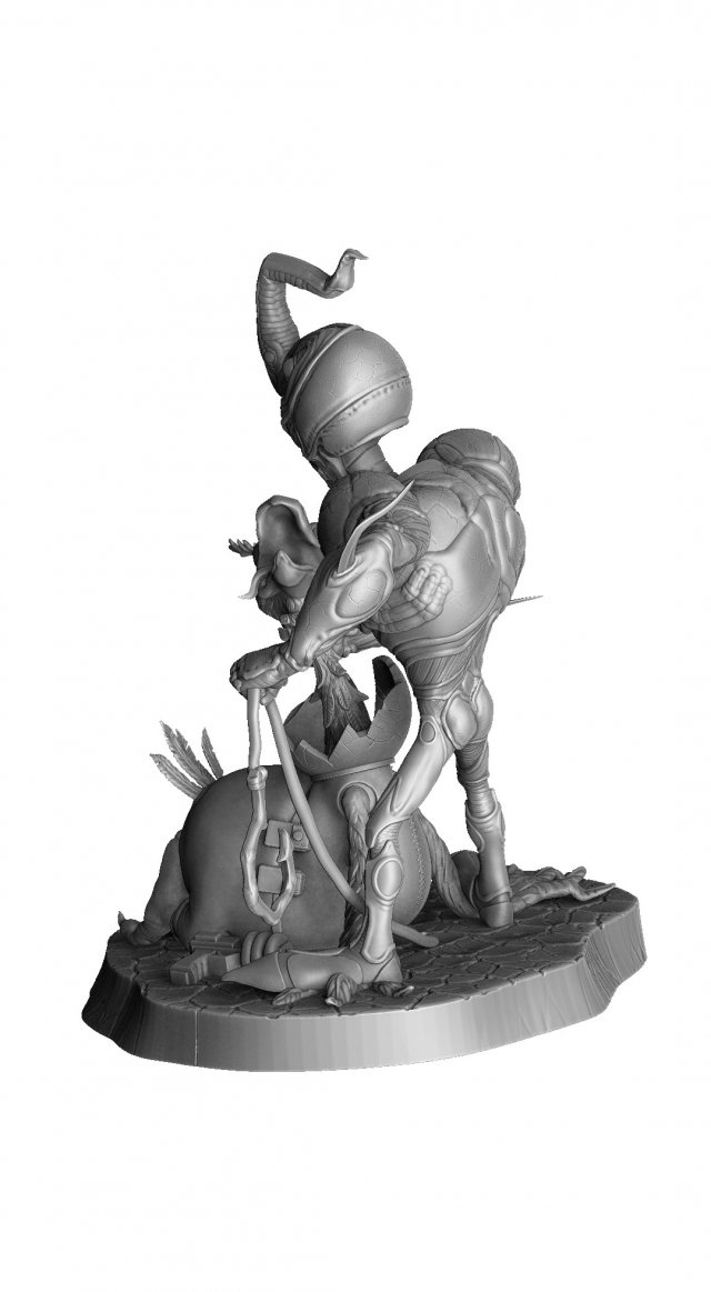 GUYVER-JIM ASSEMBLE FOR 3D PRINT STL 3D Model in Cartoon 3DExport