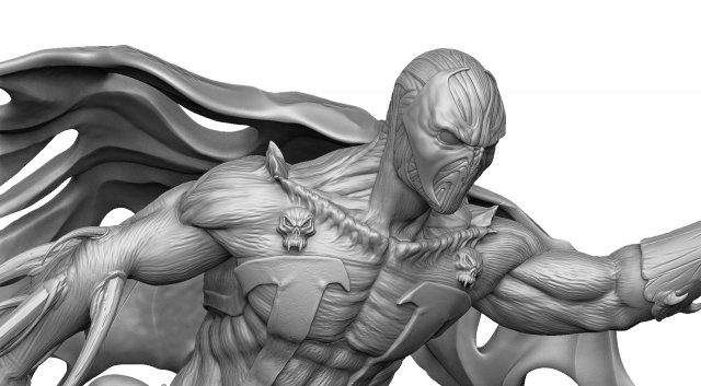 SPAWN 2 OPTIONS FOR 3D PRINT STL 3D Model in Monster 3DExport