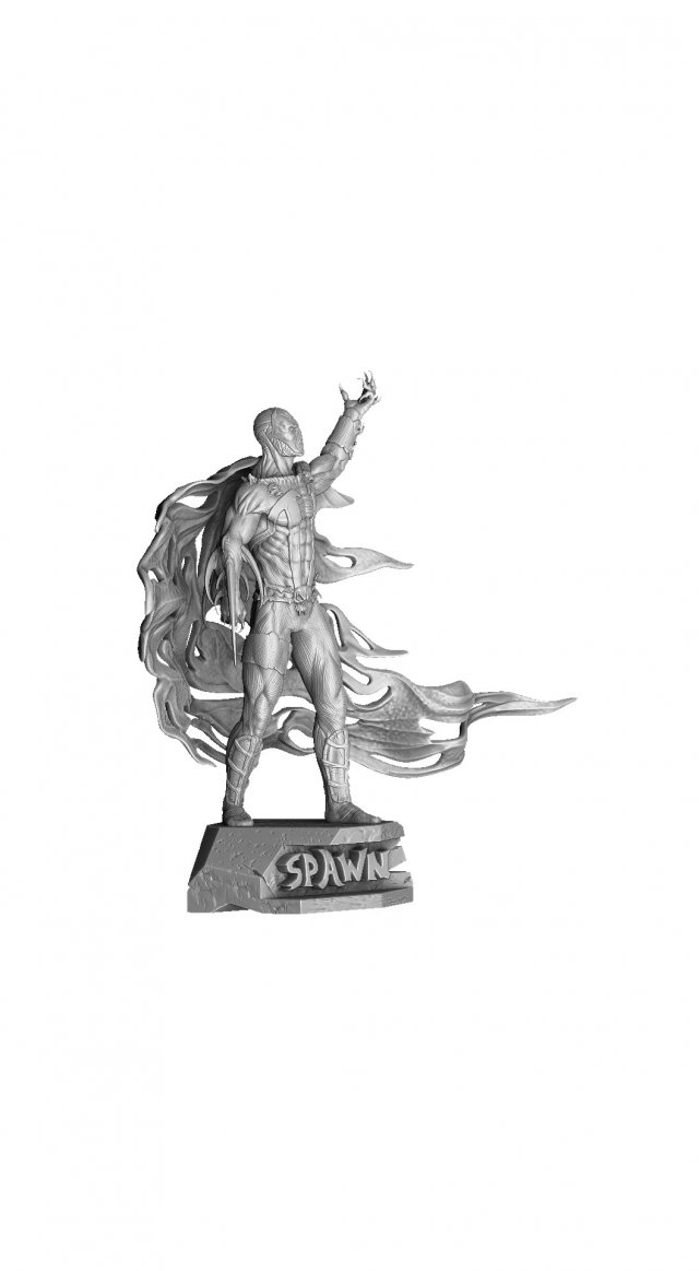 SPAWN 2 OPTIONS FOR 3D PRINT STL 3D Model in Monster 3DExport