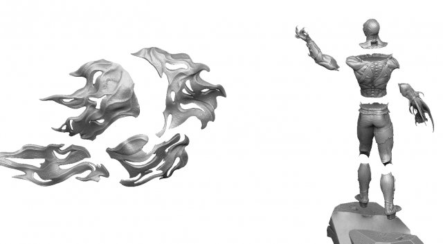 SPAWN 2 OPTIONS FOR 3D PRINT STL 3D Model in Monster 3DExport