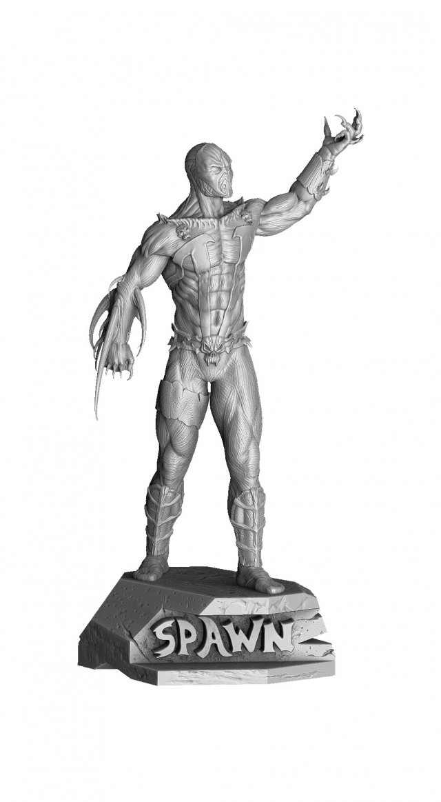 SPAWN 2 OPTIONS FOR 3D PRINT STL 3D Model in Monster 3DExport