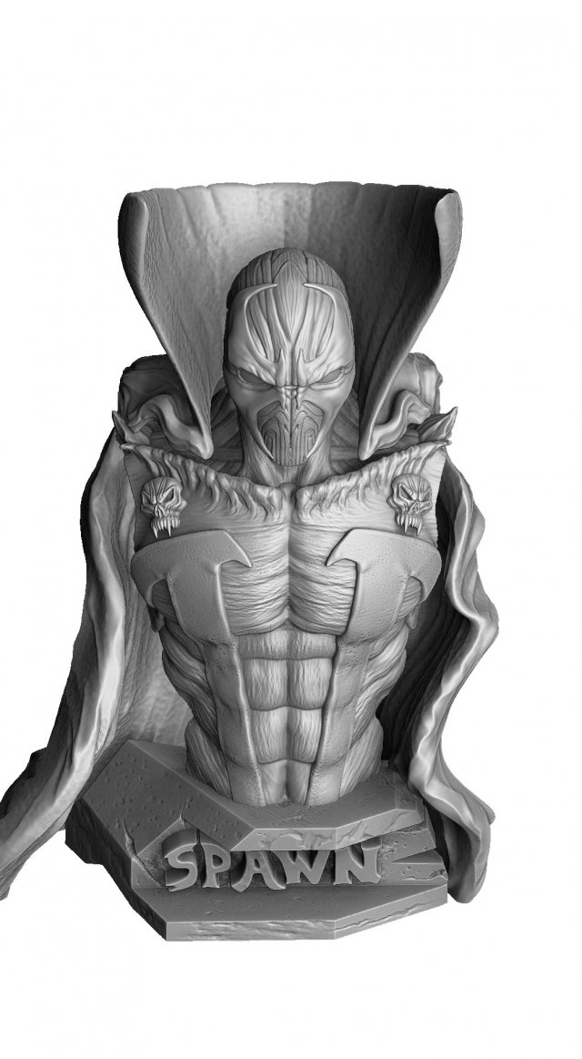 SPAWN 2 OPTIONS FOR 3D PRINT STL 3D Model in Monster 3DExport