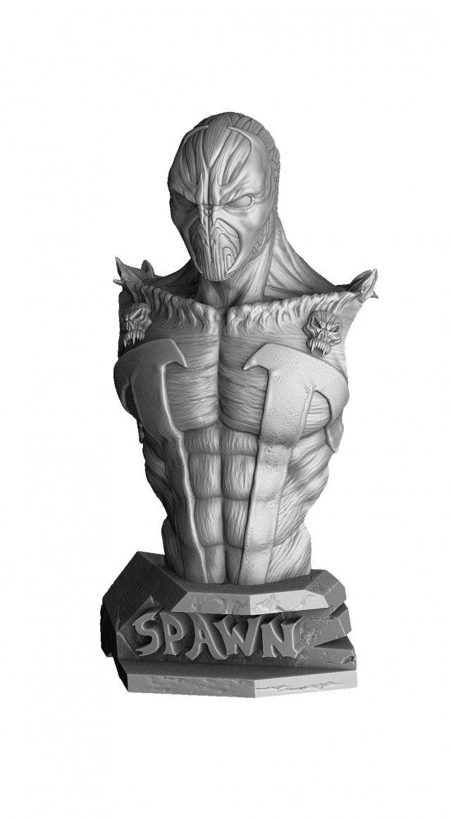 SPAWN 2 OPTIONS FOR 3D PRINT STL 3D Model in Monster 3DExport