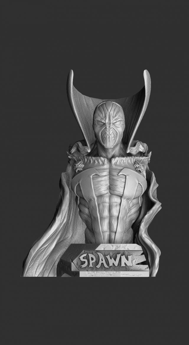 SPAWN 2 OPTIONS FOR 3D PRINT STL 3D Model in Monster 3DExport