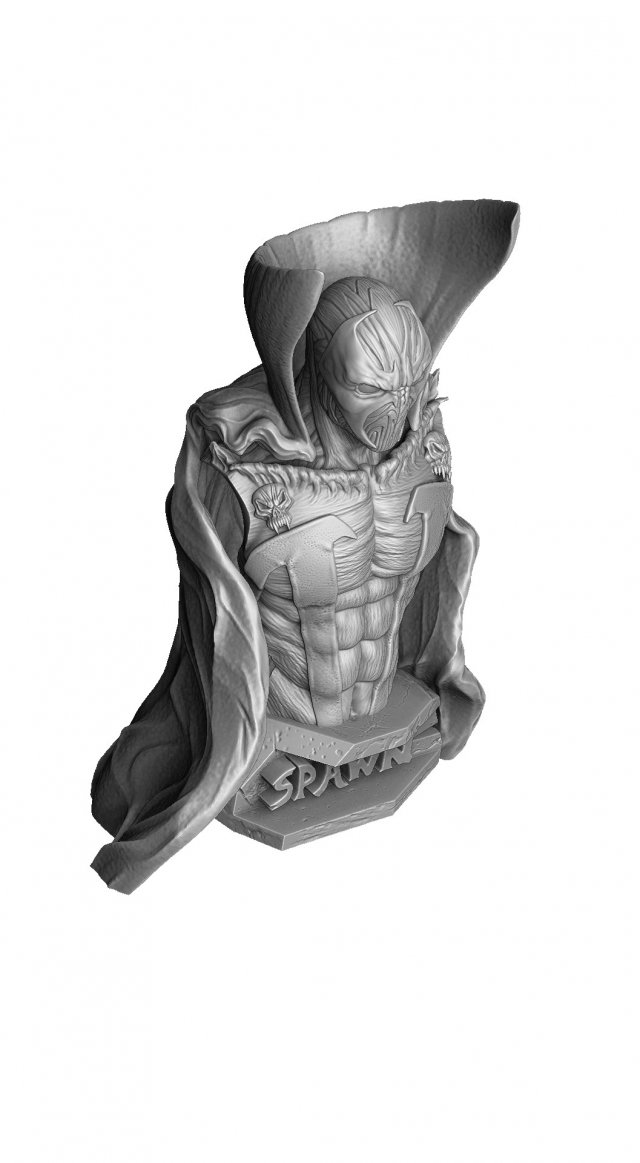 SPAWN 2 OPTIONS FOR 3D PRINT STL 3D Model in Monster 3DExport