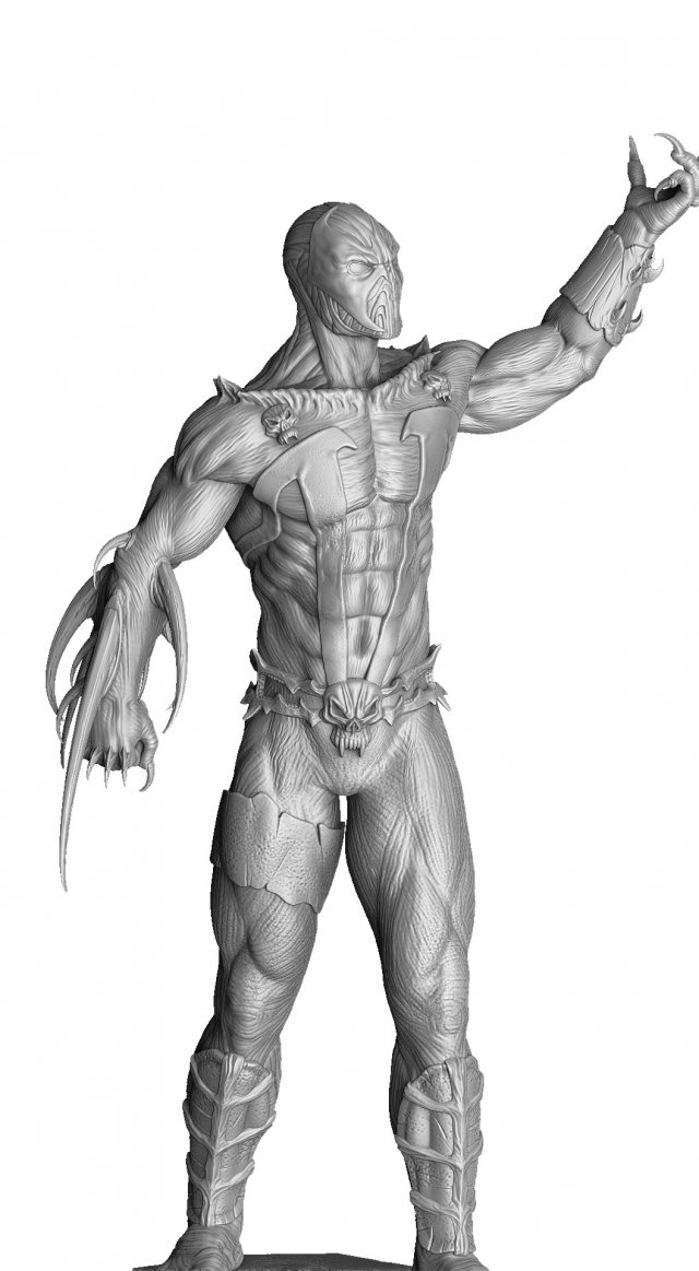 SPAWN 2 OPTIONS FOR 3D PRINT STL 3D Model in Monster 3DExport