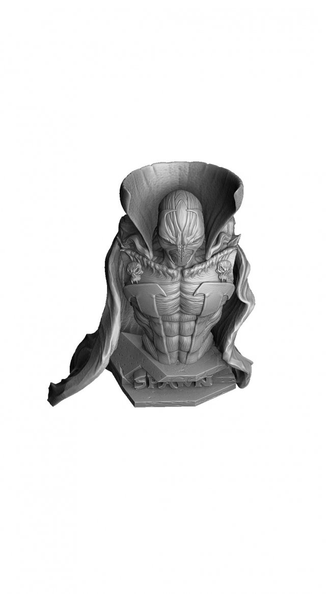 SPAWN 2 OPTIONS FOR 3D PRINT STL 3D Model in Monster 3DExport