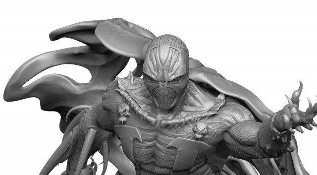 SPAWN 2 OPTIONS FOR 3D PRINT STL 3D Model in Monster 3DExport