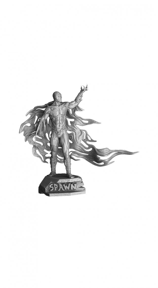 SPAWN 2 OPTIONS FOR 3D PRINT STL 3D Model in Monster 3DExport