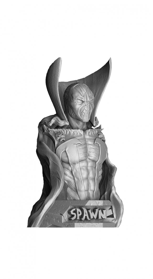 SPAWN 2 OPTIONS FOR 3D PRINT STL 3D Model in Monster 3DExport