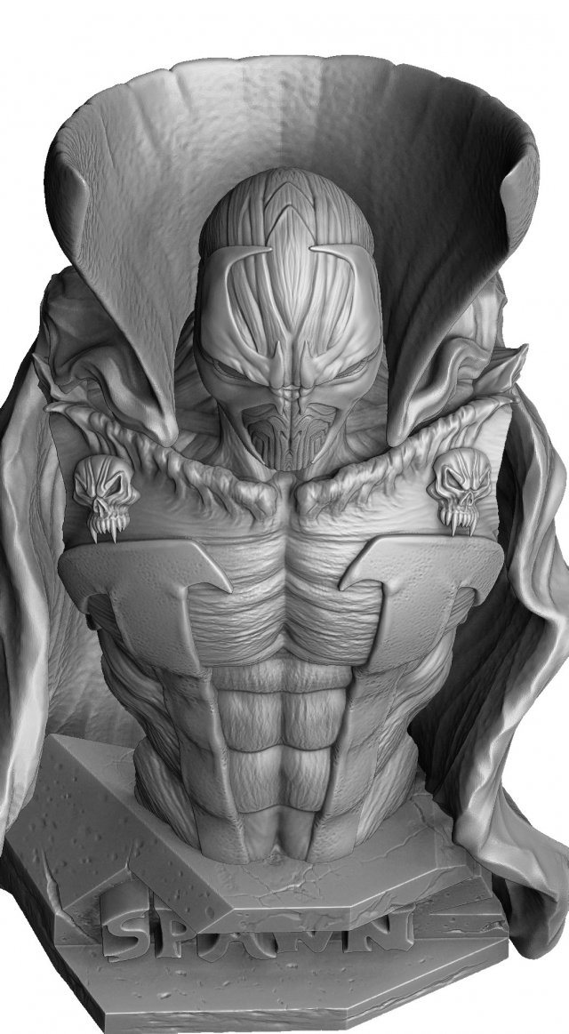 SPAWN 2 OPTIONS FOR 3D PRINT STL 3D Model in Monster 3DExport