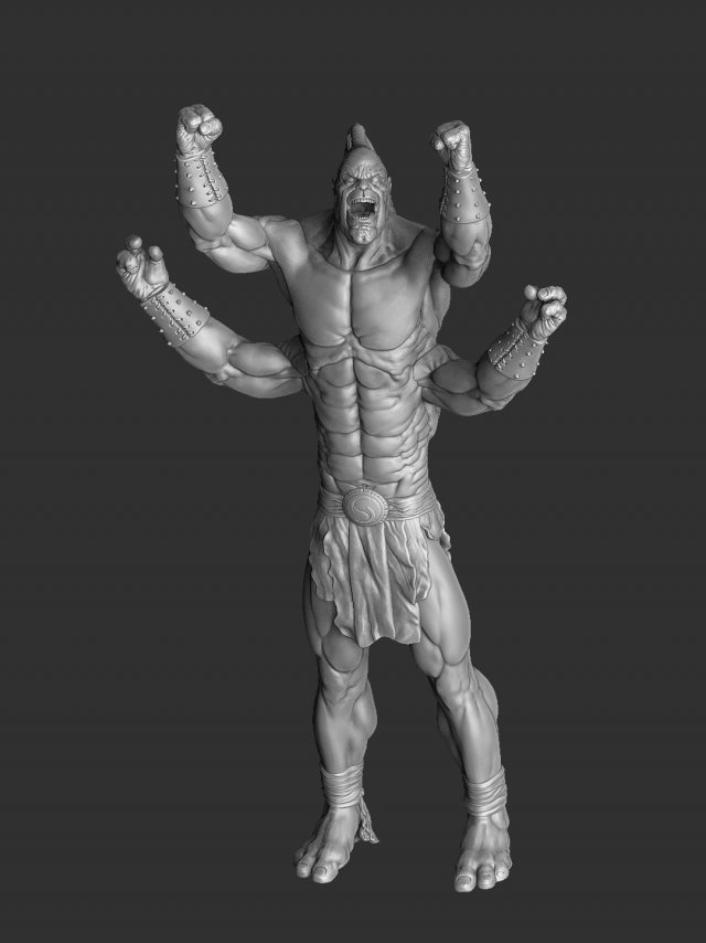 GORO 1995 ASSEMBLE FOR 3D PRINT 2 OPTIONS STL 3D Model in Monster 3DExport