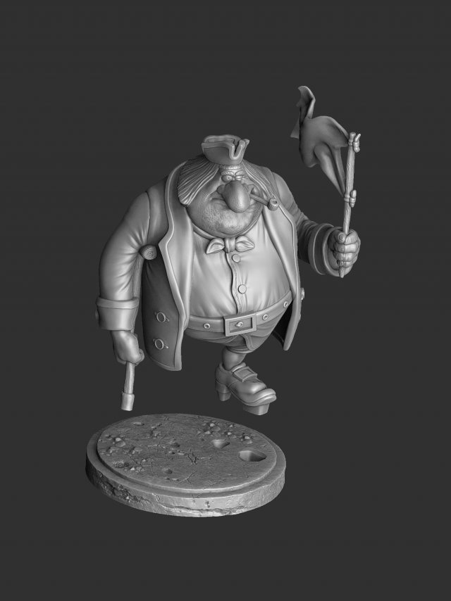 JOHN SILVER FOR 3D PRINT STL whole and ni parts 3D Print Model in Man ...