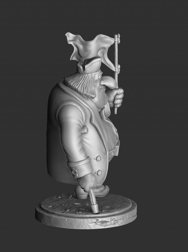 JOHN SILVER FOR 3D PRINT STL whole and ni parts 3D Print Model in Man ...
